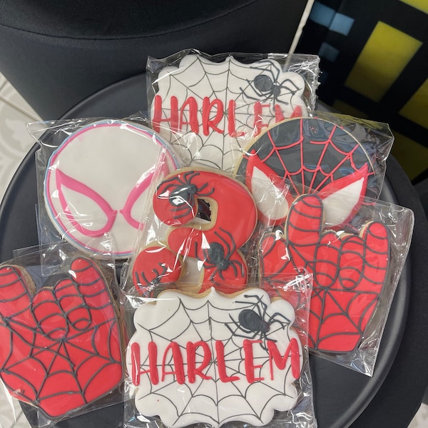 Spider-man Cookies, Spidey Cookies, Spider Cookies, Spidey Birthday ...