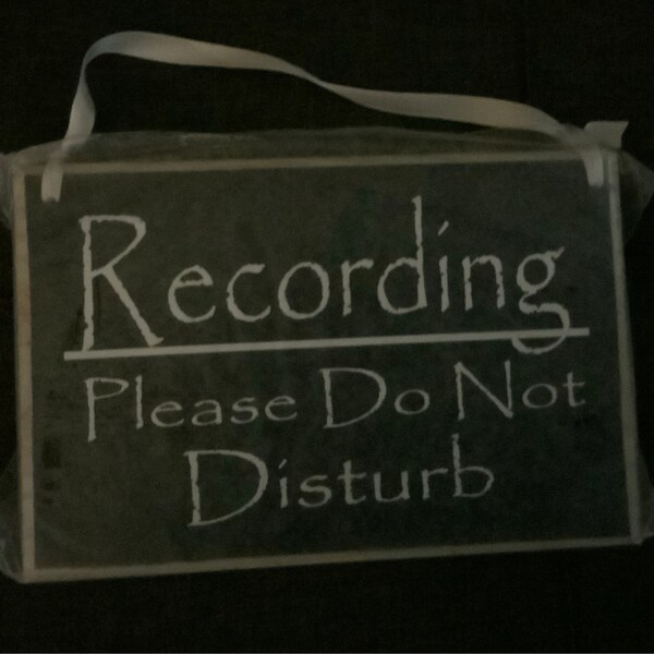 8x6 Recording Please Do Not Disturb Custom Wood Sign Podcast Studio ...