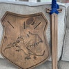 Toy Knight Shield and Sword Wood Toy Make Pretend for Children - Etsy