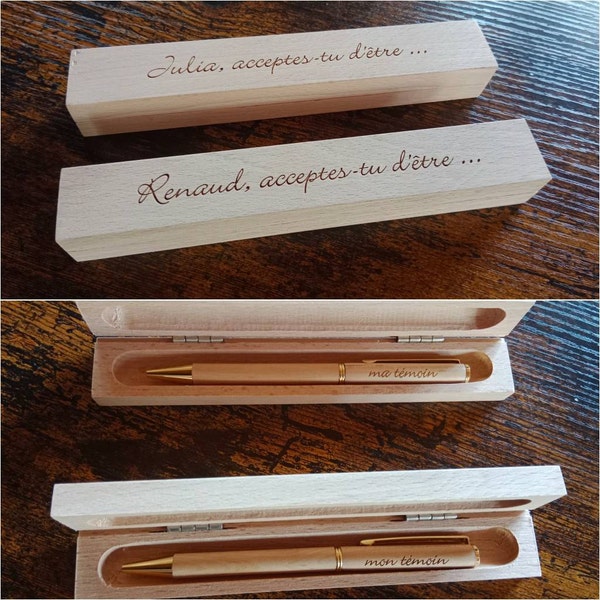 Custom Pen, Personalized Box With Text Name Engraved, Personalization ...