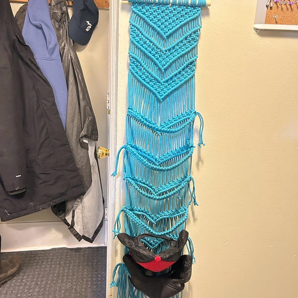 Custom Bow Holder, Macrame Polaroid Hanger, Headband Holder, Hair Bow ...