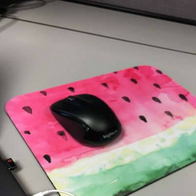 Watermelon Watercolor Mouse Pad for Her, Summer Fresh Watermelon ...
