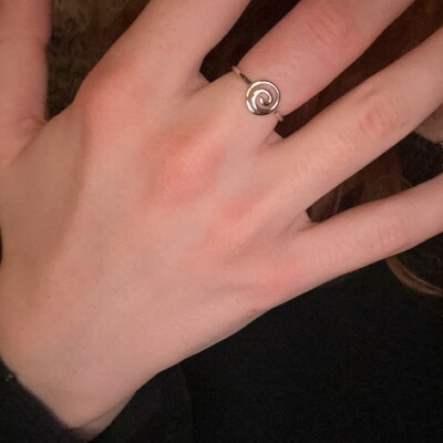 Sterling Silver Ring, Multi Beads Ring, Adjustable Ring, Statement ...