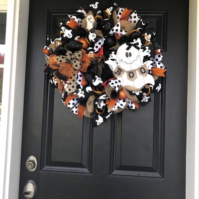 Peppermint Door Swag, Christmas Door Swag, Christmas Decor for Front ...