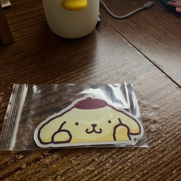 Pompompurin Peeker - Car Decal / Vinyl Sticker - UV Laminated - Etsy