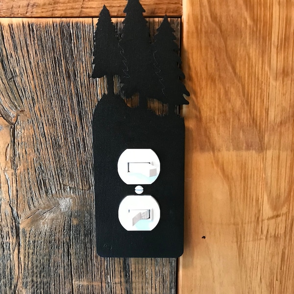 3 Pine Trees Light Switch Cover Wall Plate - Etsy