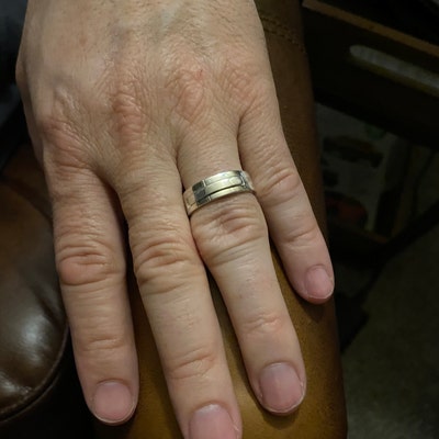 Sterling Silver Hinged Ring, Flat Band - Etsy