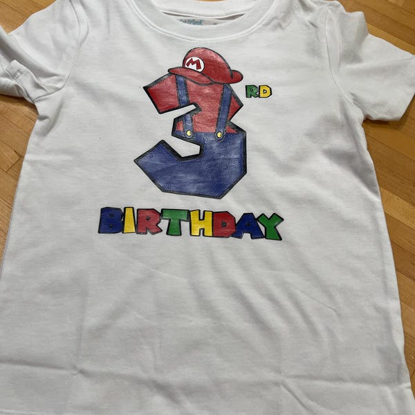 Super Mario 3rd Birthday SVG, PNG, Mario and Luigi Birthday, Mario ...