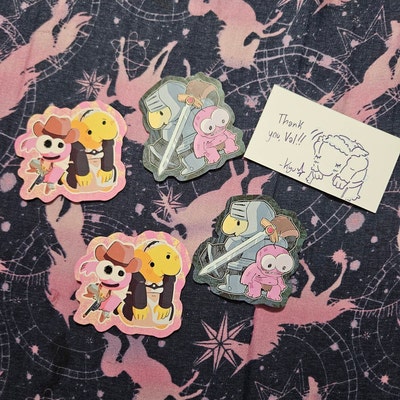 Smiling Friends Stickers Charlie and Pim - Etsy