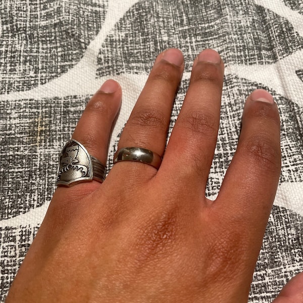 Stag Shield Ring - Adjustable - Handcrafted by Doctor Gus - Unisex ...