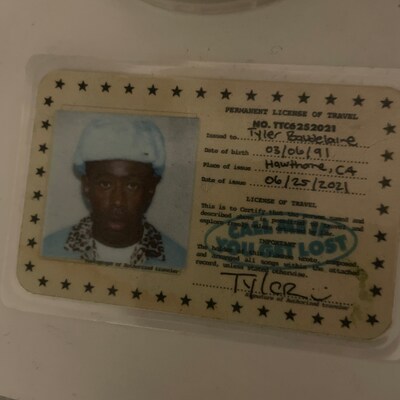 Tyler the Creator Call Me If You Get Lost Id Double Sided Laminated ...