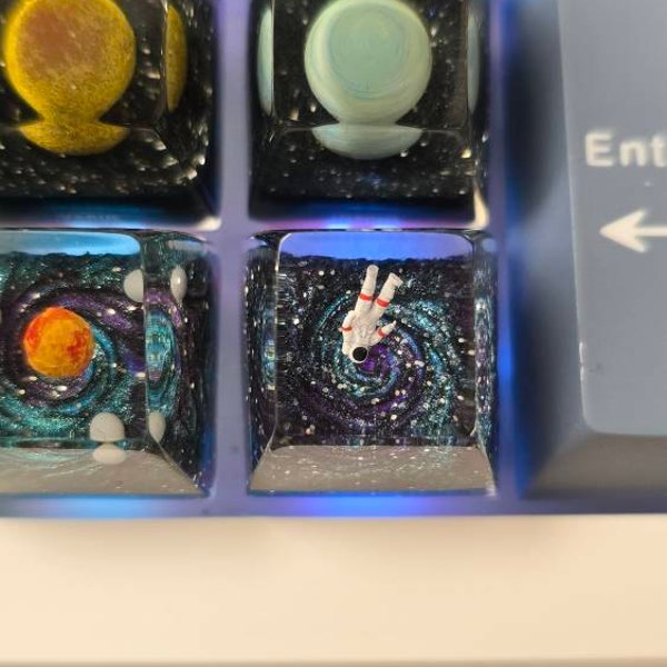 Astronaut Keycap, Blue Astronaut, Galaxy Keycap, Universe Keycap ...
