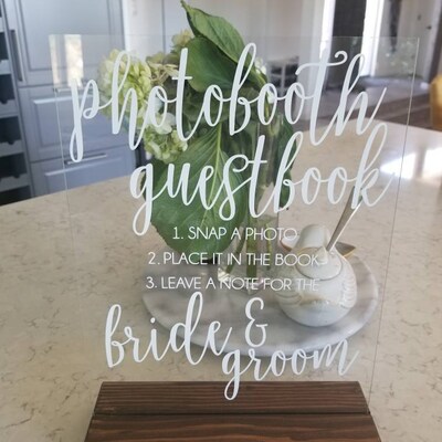 Photo Guestbook Sign Instant Photo Guestbook Sign Photo Booth Guest ...