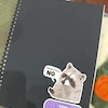 Raccoon Respectfully No | Sarcasm Funny Raccoon Sticker | Gifts Under ...