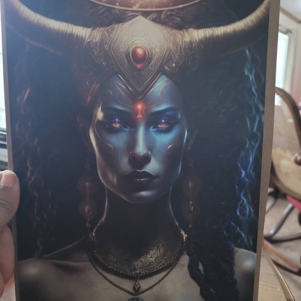 Erzulie Dantor - Voodoo Goddess of Love Wall Art, Voodoo Poster ...