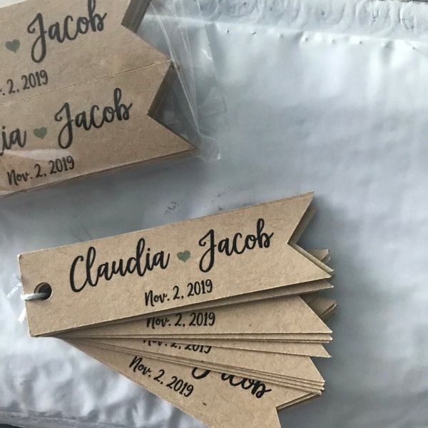 Custom Flag Tags With Your Words or Logo, 2.75" X .75" Personalized Tag ...