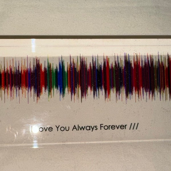 Artblox Soundwave Art With Scannable Qr Code Any Video Voice Recording ...