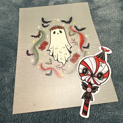 Boo Berry Sticker/strawberry Milk Sticker/creepy Cute Sticker/ghost ...