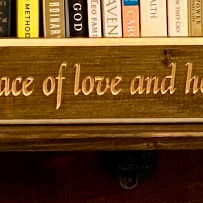 CUSTOM 2 Line CNC Carved Routed Sign Two Lines Simple Layout. - Etsy