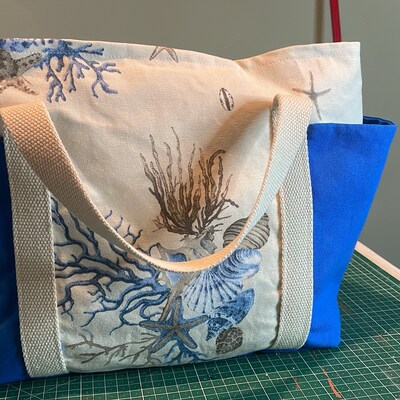 Tote Bag Pattern , Tote Bag With Pockets , Canvas Tote Bag , Digital ...