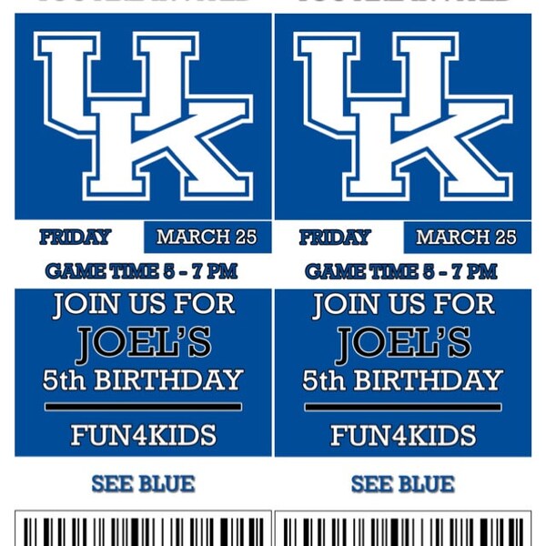 Penn State Ticket Invitation - Etsy