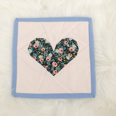 Heart Paper Piecing Pattern, PDF - Etsy