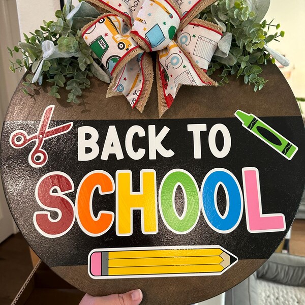 Back to School Door Sign | Back to School Sign | Classroom Sign ...