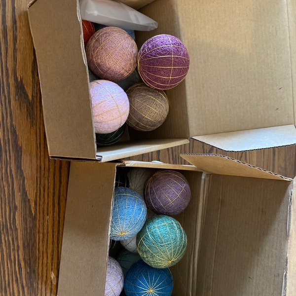 Temari Balls - Core Balls/base Balls With 24 Colours, Ready for ...