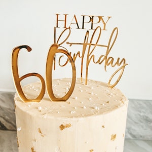 Fifty Acrylic Cake Topper, 50 Number Cake Topper, Milestone Birthday ...