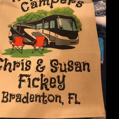 Happy Campers Personalized Class A Motorhome Camp Flag - Etsy