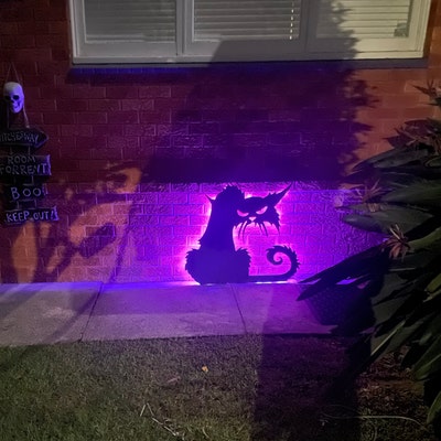 3ft Scary Black Cat Template When Made. Printable Trace and Cut ...