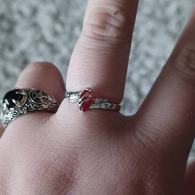 Customized Sterling Silver Womens High School Class Ring Style ...