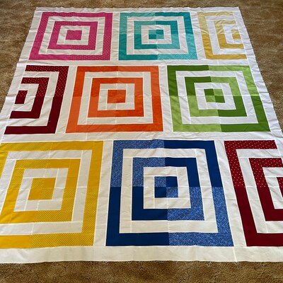 Modern Quilt Pattern boho Chic Easy & Fun Quilt Using Precuts Layer ...