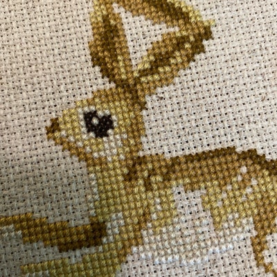 3 HARES, Bunny Cross Stitch Pattern, Rabbit Chart, Mushrooms, Trinity ...