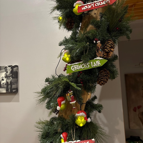 Mount Crumpit - Grinch Lair - Who-ville Sign, Stocking Sign, Christmas ...