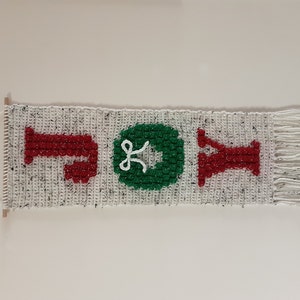 Crochet Joy Wall Hanging Pattern Christmas Wreath Holiday Crochet ...