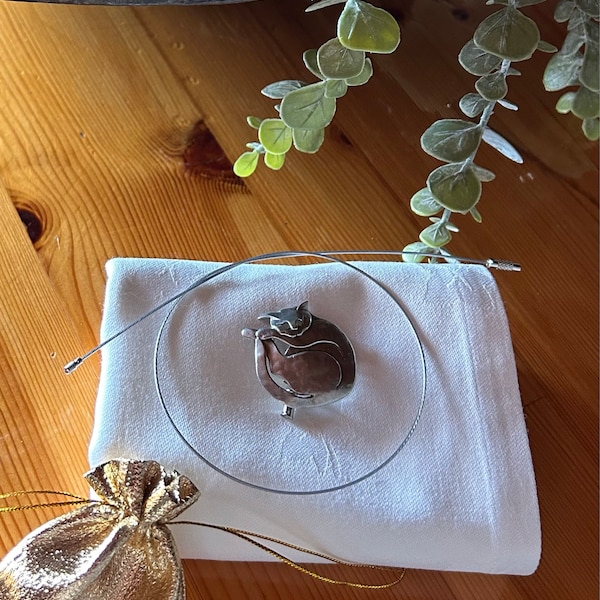 Cat Brooch and Pendant, Franz Marc Cat, Handmade Jewelry, Cute Solid ...