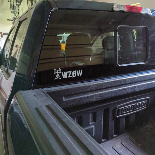 Ham Radio Callsign Antenna Callsign Window Decal - Etsy