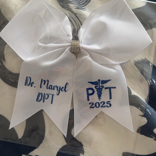 Custom Graduation Bow | Personalized Graduation Cap Bow | Graduation ...
