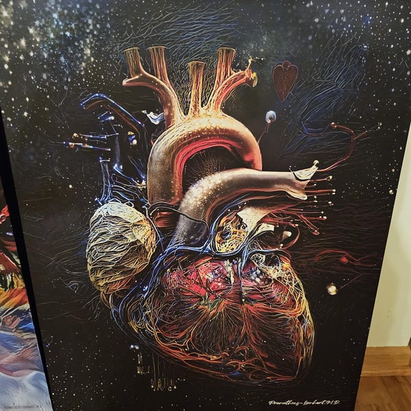 Cardiac Anatomy Canvas, Poster, or Acrylic Glass, Radiology Science ...