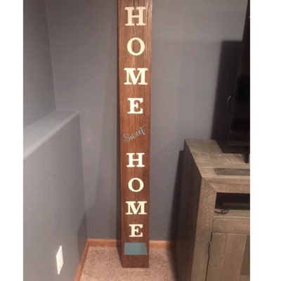 Vertical Home Sweet Home, Vertical Svg, Svg for Signs, Sign Digital ...