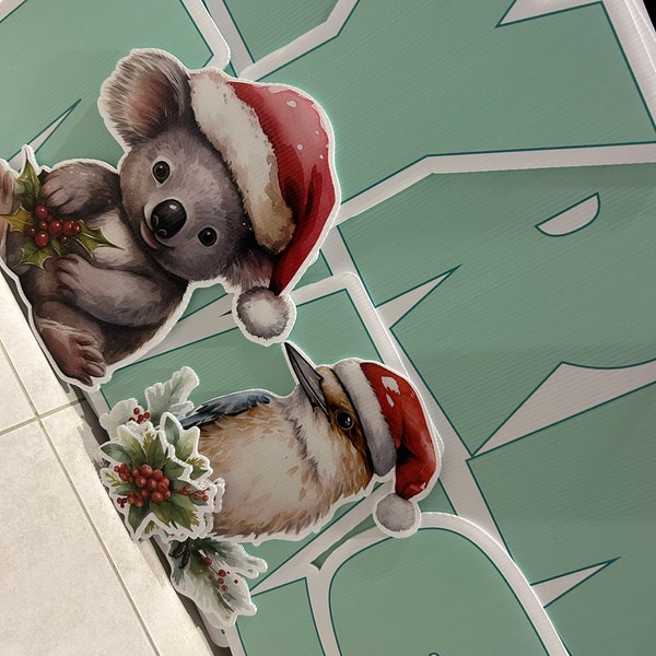 Christmas Koala Clipart Bundle, Australia Graphics, Watercolor Koala ...