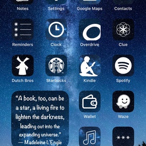 Night Sky Wallpapers Iphone Lock Screen Astronomy Ios 16 - Etsy