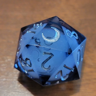 Purple Liquid Core Resin Galaxy Dice Moon Dice Set - Etsy