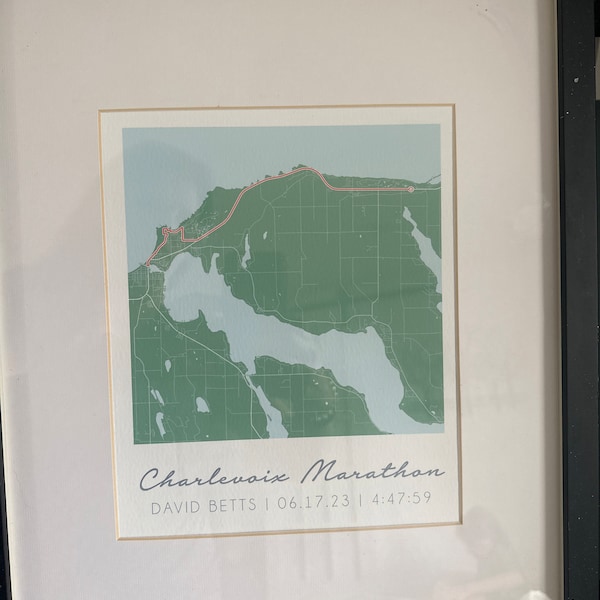 Personalized Marathon Map, Running Gifts for Men, Runner Gifts for ...