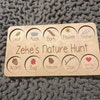 Nature Hunt Board Montessori Scavenger Hunt Personalized Nature ...