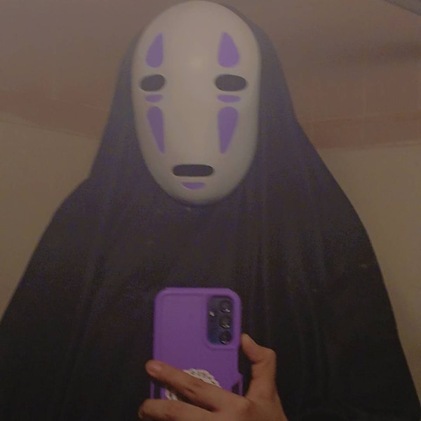 No Face Mask | 3D Printed and Hand Painted Mask | Full No Face Costume ...