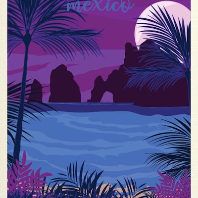 Save the Date Costa Rica Vintage Tropical Postcard Design Fee - Etsy