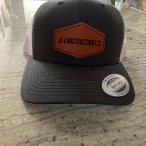 Custom Leather Patch Hats Retro Classics Trucker Snapback | Etsy