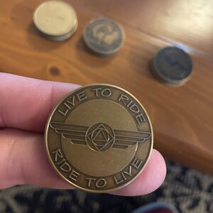 AA Personalized Wooden Anniversary Coin Swarovski Crystals Medallion ...